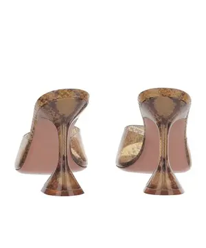 Amina Muaddi Open-toe High-heeled Sandals With Sculptural Heel
