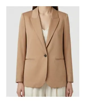FORTE_FORTE Patch-pocket Blazer - Nude