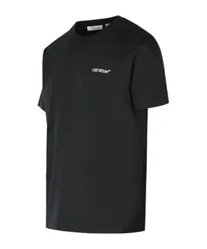 Off-White Logo Printed Crewneck T-shirt - Black