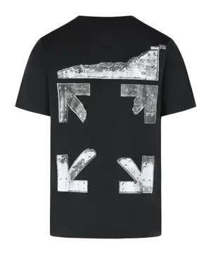 Off-White Logo Printed Crewneck T-shirt - Black