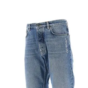 Off-White Cotton Slim-fit Jeans