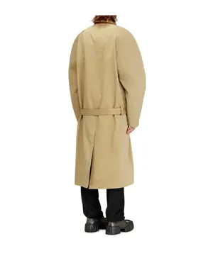 DIESEL® J-roun Cocoon Sleeve Belted Trench Coat - Light Brown