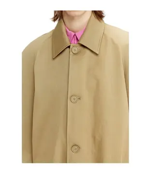 DIESEL® J-roun Cocoon Sleeve Belted Trench Coat - Light Brown