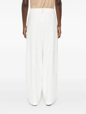 Fabiana Filippi Embellished Straight-leg Trousers - White