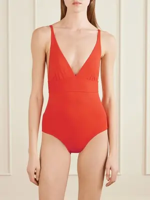 ERES Larcin V-neck One-piece Swimsuit - Red