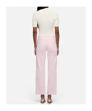 7 For All Mankind Calie Straight Ankle Jeans - Rosy