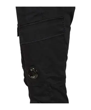 C.P. COMPANY Stretch Sateen Regular Cargo Pants - Dark Grey