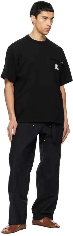 SACAI X CARHARTT WIP Jersey T-shirt - Black
