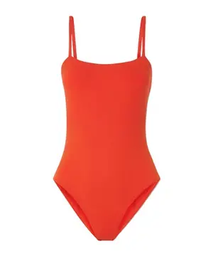 ERES Aquarelle Spaghetti Strap Swimsuit - Bright Orange