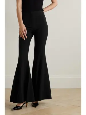 Proenza Schouler Stretch Crepe Flare Trousers