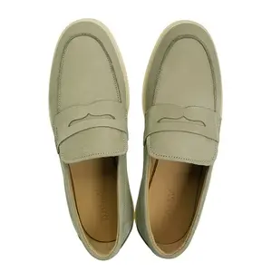 Bally Round Toe Slip-on Casual Loafers - Nude