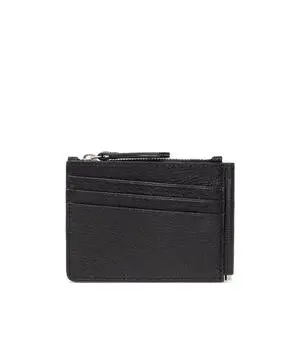 MAISON MARGIELA Four-stitch Detailed Zipped Wallet - Black