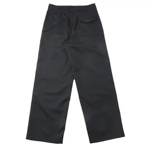 Auralee Belted Casual Pants With Adjustable Buckles - Black