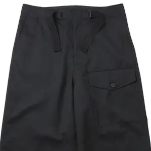 Auralee Belted Casual Pants With Adjustable Buckles - Black
