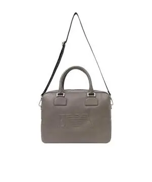 Emporio Armani Logo Detail Handbag - Gray