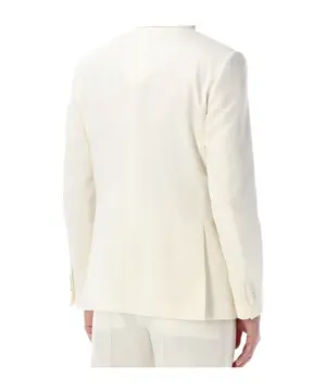LARDINI Soiree Double-breasted Blazer - Ivory