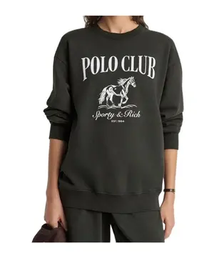 SPORTY  RICH Sporty & Rich Long-sleeved Sweatshirt