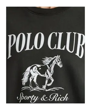 SPORTY  RICH Sporty & Rich Long-sleeved Sweatshirt
