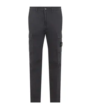 Stone Island Cargo Pants With Logo Patch