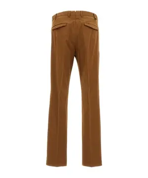 PT TORINO Pleated Tailored Trousers - Dark Brown