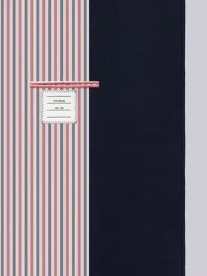 Thom Browne Double-breasted Overcoat With Striped Trim