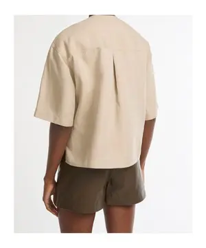 YVES SALOMON Short Sleeve Top - Off White