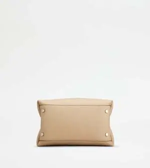 TOD'S Logo Embossed Mini Crossbody Bag - Nude