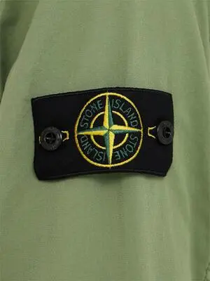 Stone Island Stretch Cotton Twill Shirt - Black