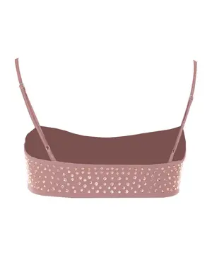 Patrizia Pepe Crystal Embellished Cropped Top