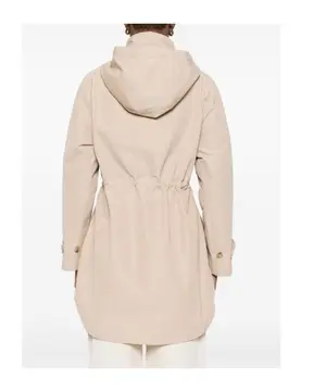 FAY Hooded Parka Coat - Nude