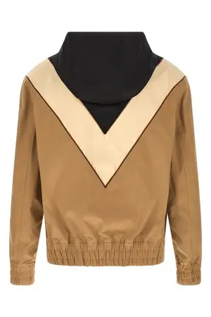 Valentino Garavani Zip-up High Neck Hooded Jacket