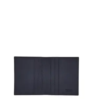 FERRAGAMO Patterned Cardholder - Dark Blue/black