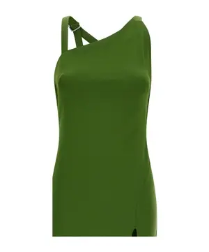 Attico Asymmetrical Strap Maxi Dress