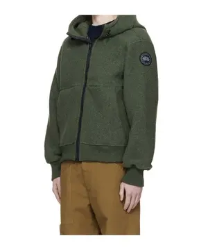 Canada Goose Logo-patch Hooded Bomber Jacket