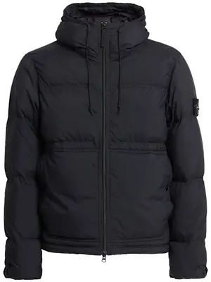 Stone Island Short Ripstop Down Parka - Black