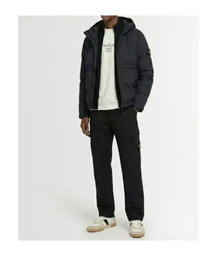 Stone Island Short Ripstop Down Parka - Black