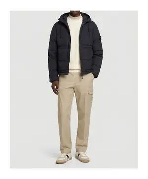 Stone Island Short Ripstop Down Parka - Black