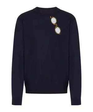 Moschino Round Neck Sweaters For Men