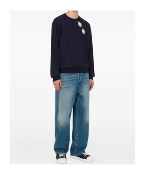 Moschino Glasses Motif Sweater - Black