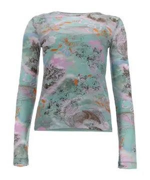 Printed Performance Tops For Women
