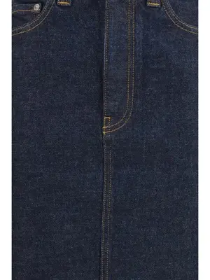 Khaite Kendra Denim Skirt - Benson