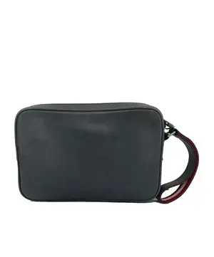 Bally Logo Zipper Clutch