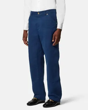 Versace Logo Patch Straight-leg Jeans