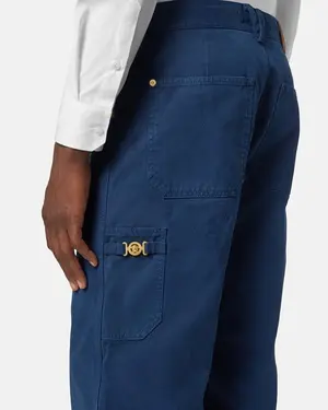 Versace Logo Patch Straight-leg Jeans