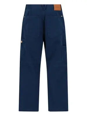 Versace Logo Patch Straight-leg Jeans