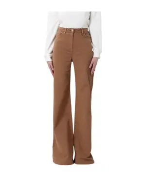 Elisabetta Franchi High-rise Flared Jeans - Brown