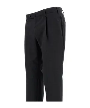 PT TORINO Front Pleats Tailored Trousers