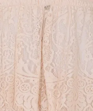ANIYE BY Silva Tiered Lace Skirt - Nude