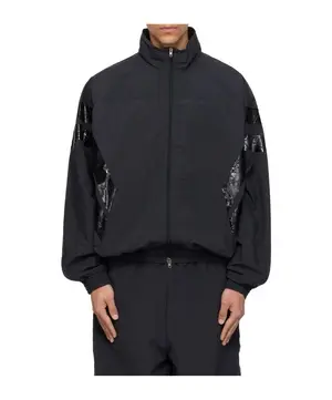Vetements Patchwork Detail Track Jacket - Black/black