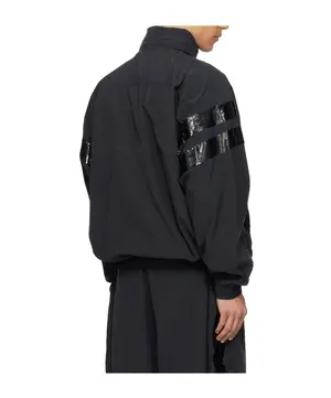 Vetements Patchwork Detail Track Jacket - Black/black